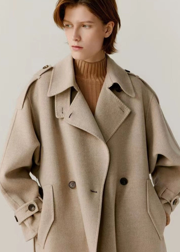 Wool Cashmere Double-Breasted Trench Coat – Juniper Theory
