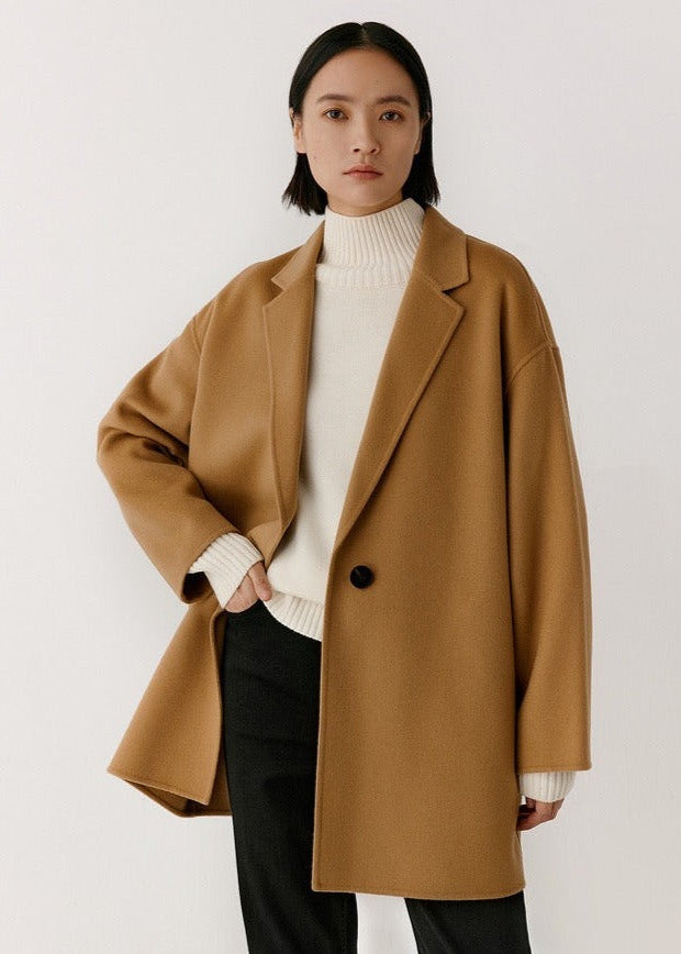 Light-Weight Wool Coat with Classic Notch Lapels – Juniper Theory